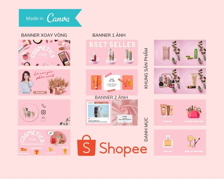 Shopee Template Và Cách Thiết Kế Chi Tiết Trên Canva